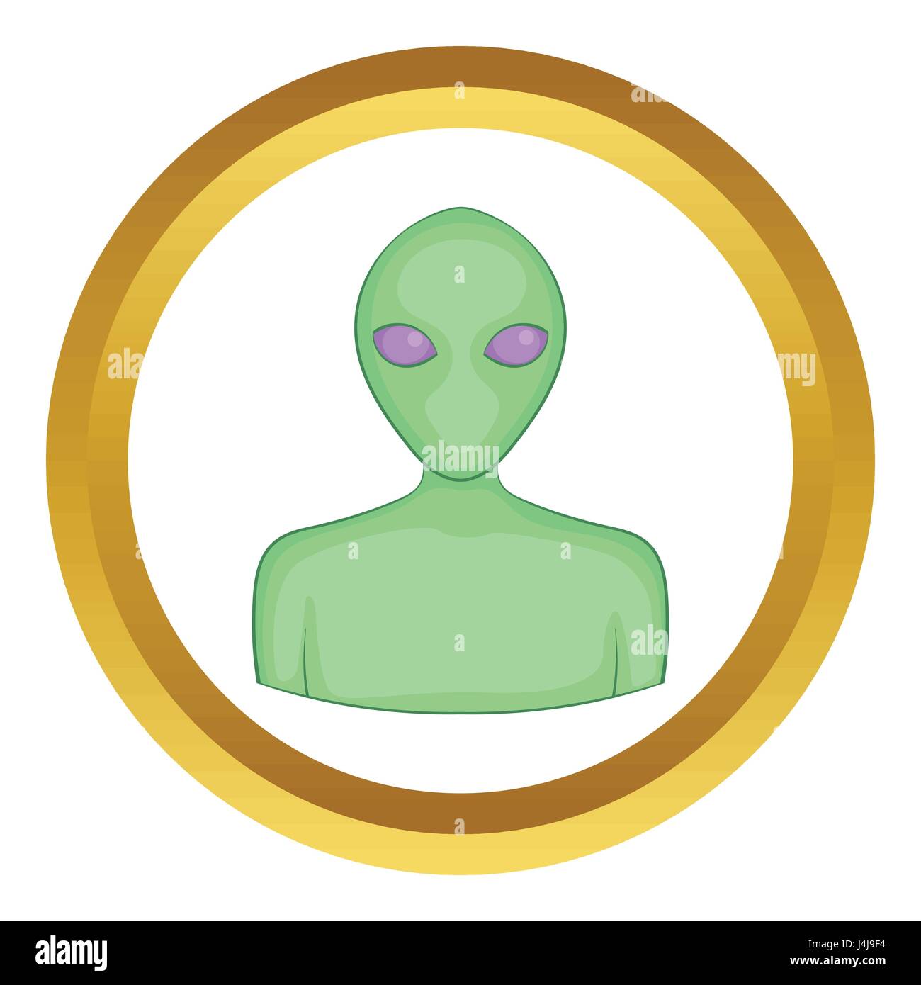 Alien vector icon Stock Vector Image & Art - Alamy