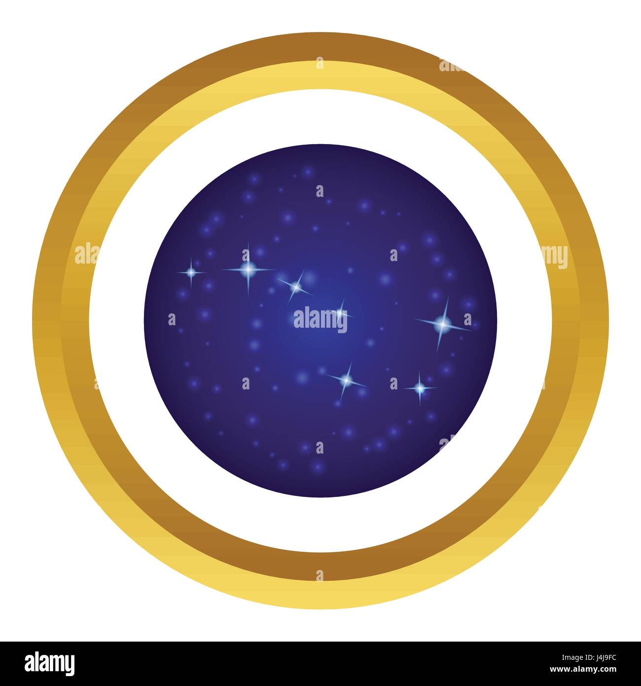 Night sky with stars vector icon Stock Vector Image & Art - Alamy