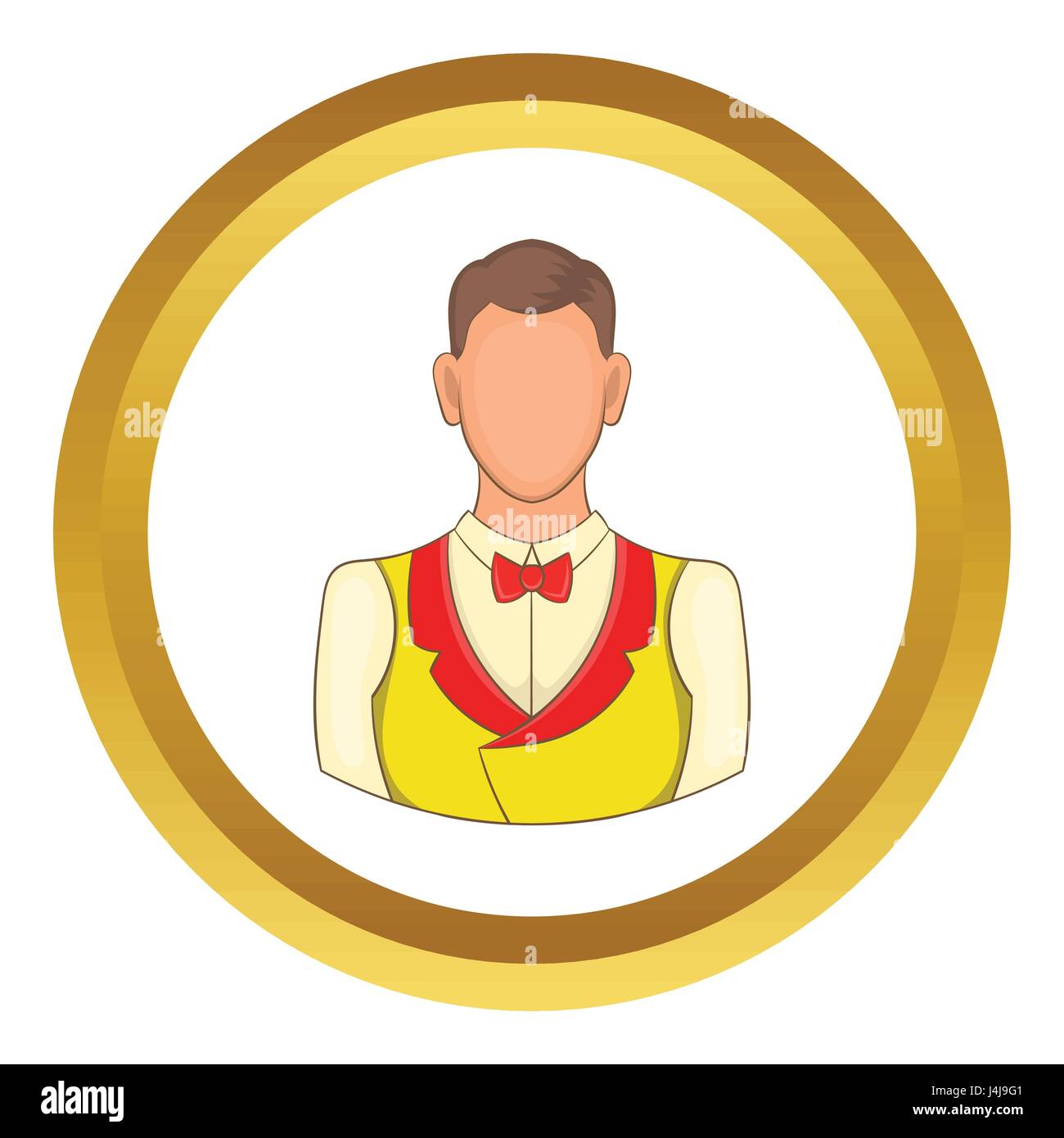 Croupier icon icon cartoon Cut Out Stock Images & Pictures - Alamy