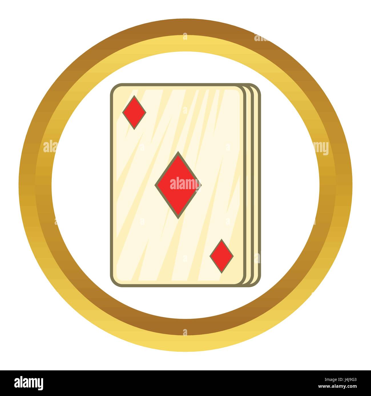 Playing card diamonds vector icon Stock Vector Image & Art - Alamy