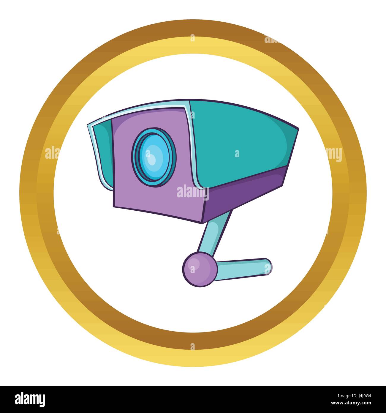 Illustration Cartoon Cctv Security Camera High Resolution Stock ...