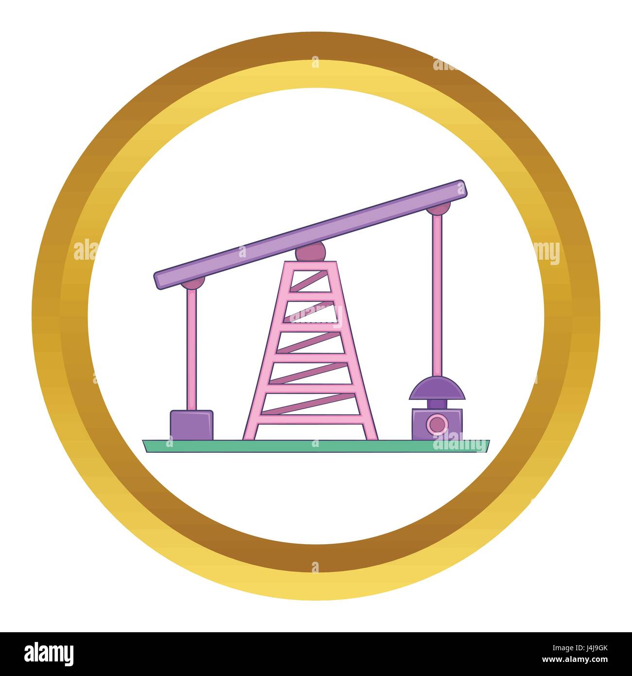 Oil rig vector icon Stock Vector Image & Art - Alamy