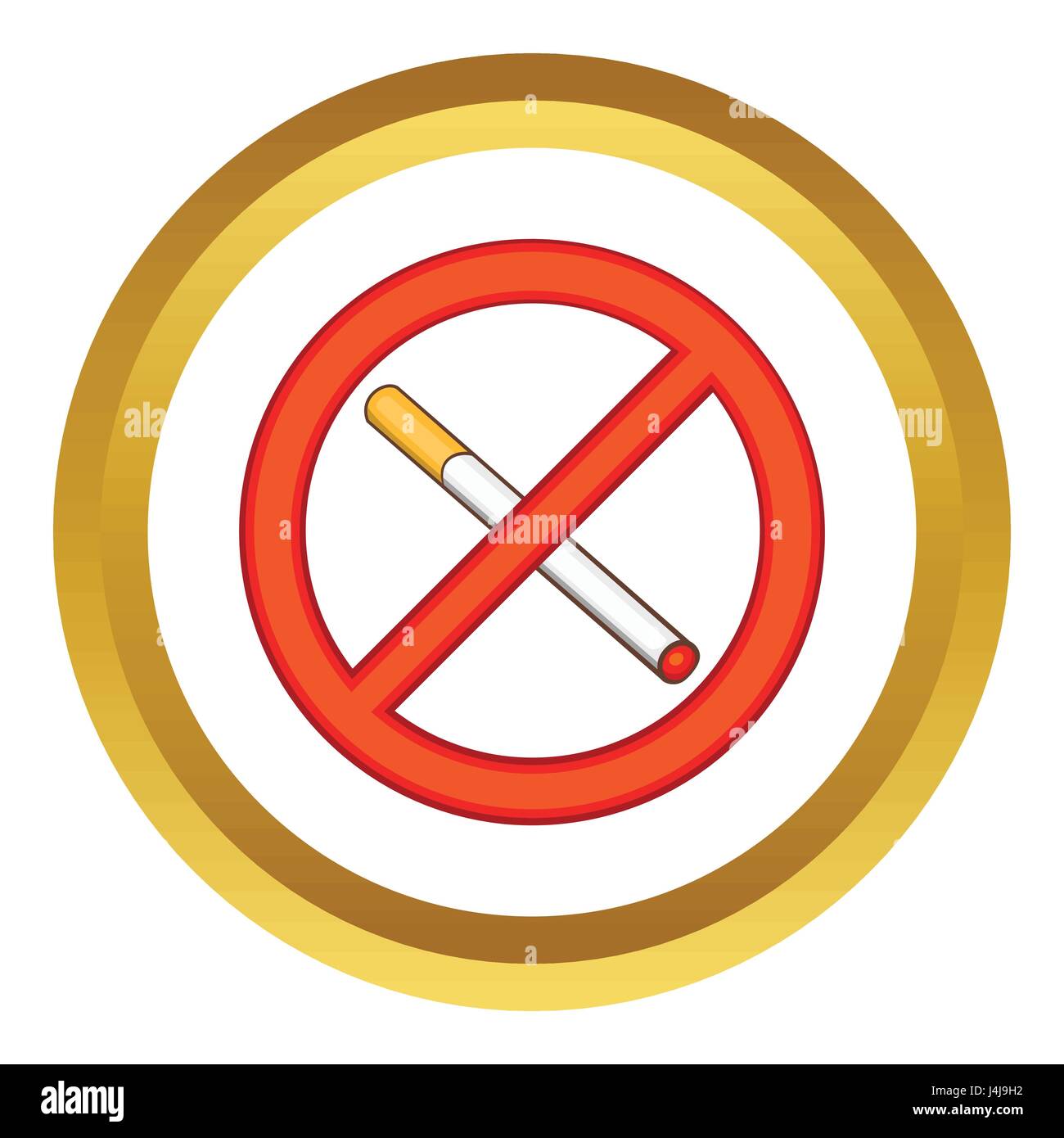 Smoking is prohibited vector icon Stock Vector Image & Art - Alamy