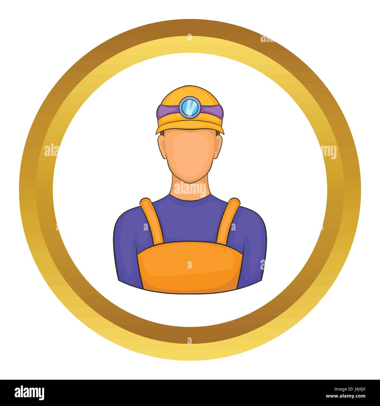 Miner underground digging Cut Out Stock Images & Pictures - Alamy