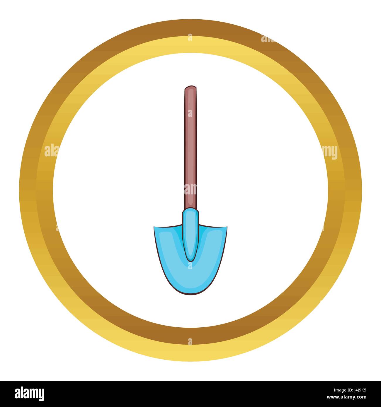 Shovel vector icon Stock Vector Image & Art - Alamy