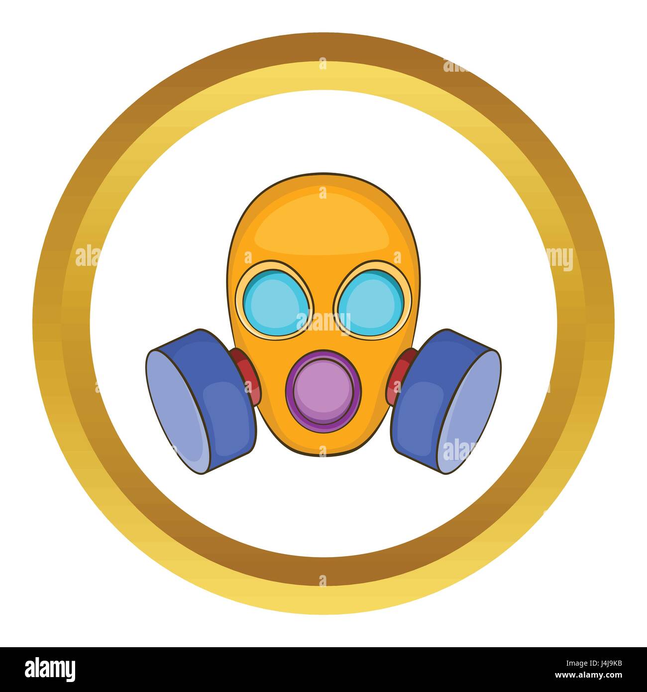 Gas mask vector icon Stock Vector Image & Art - Alamy