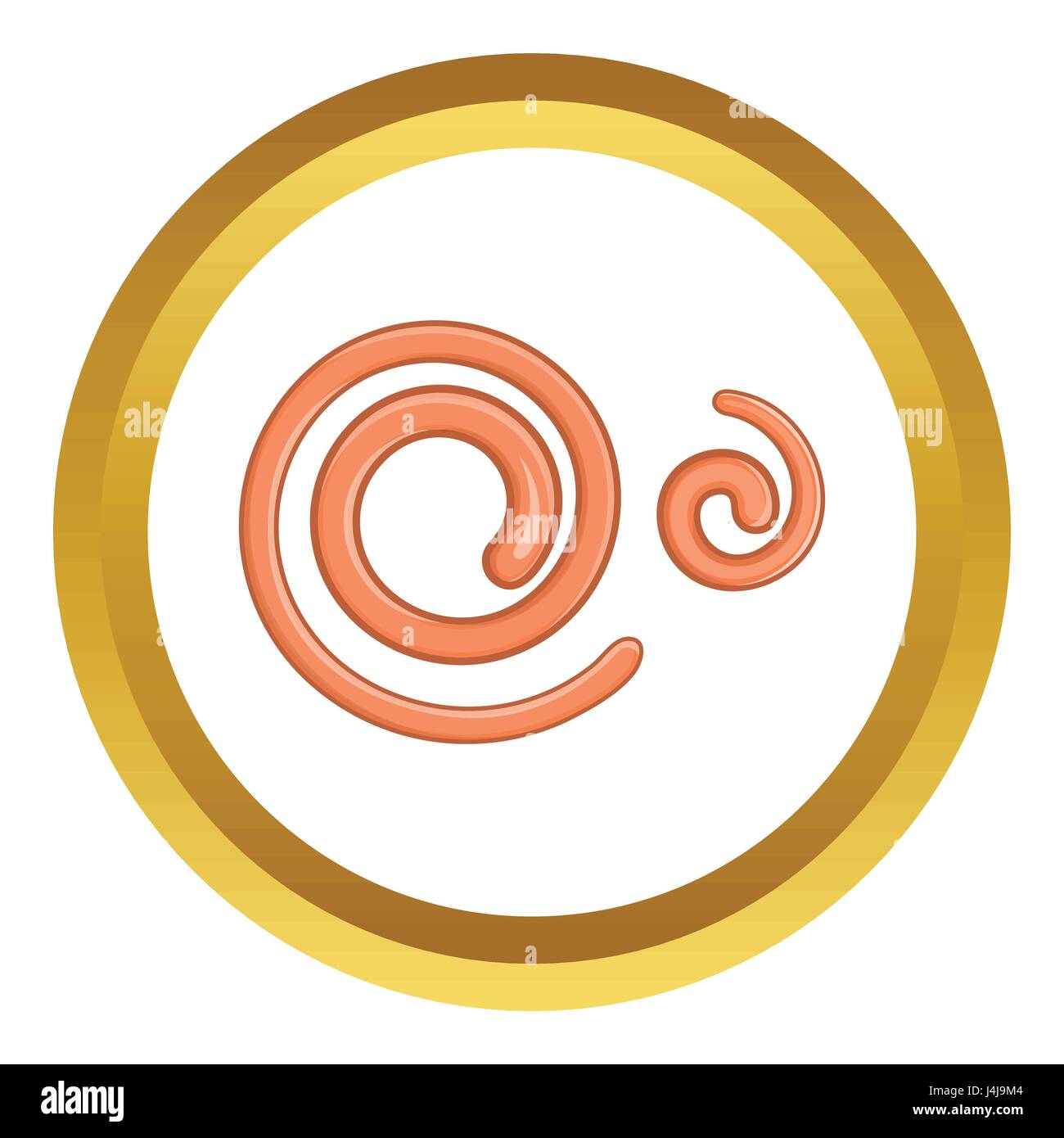 Parasitic nematode worms vector icon Stock Vector Image & Art - Alamy