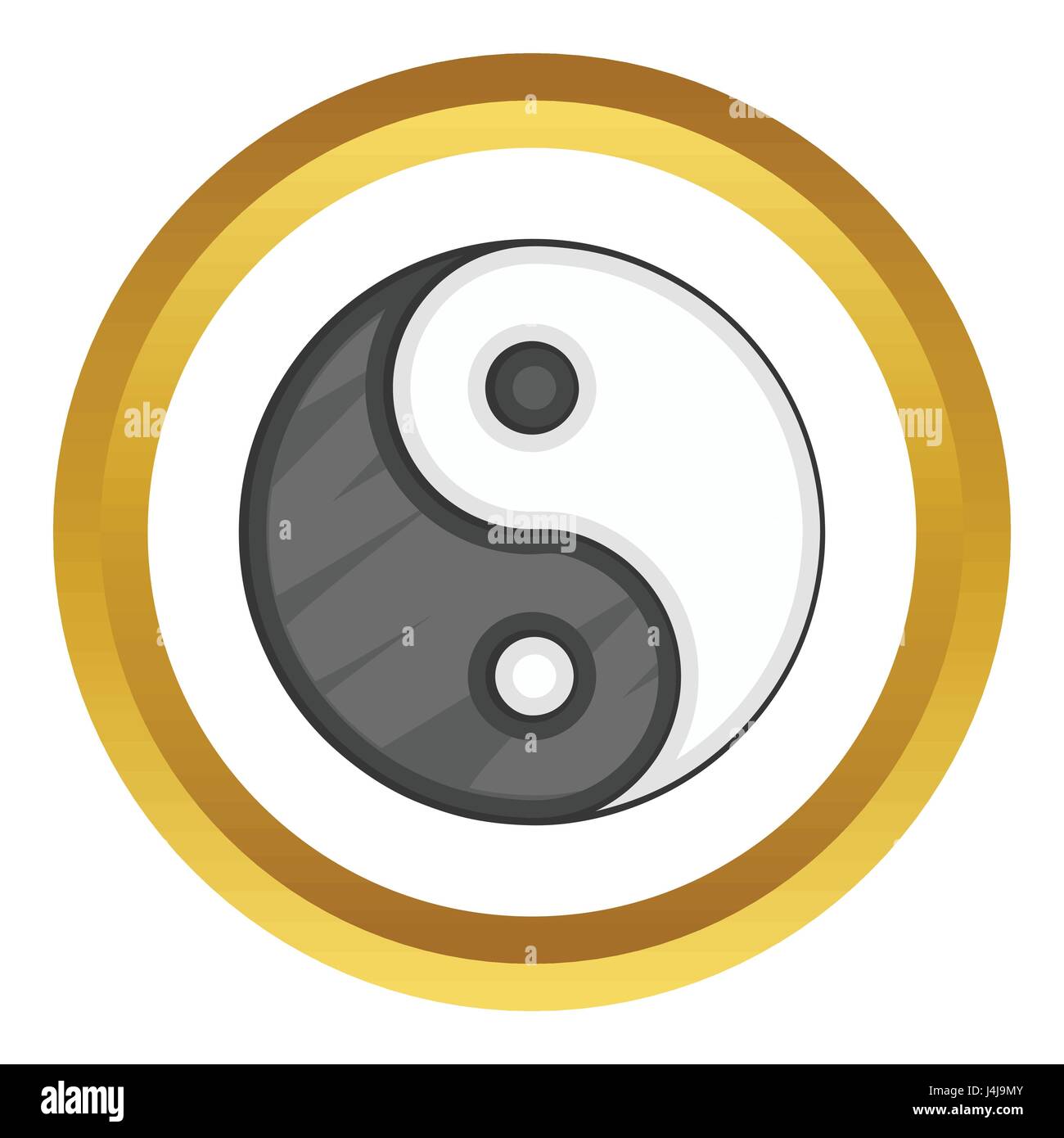 Ying yang vector icon Stock Vector Image & Art - Alamy