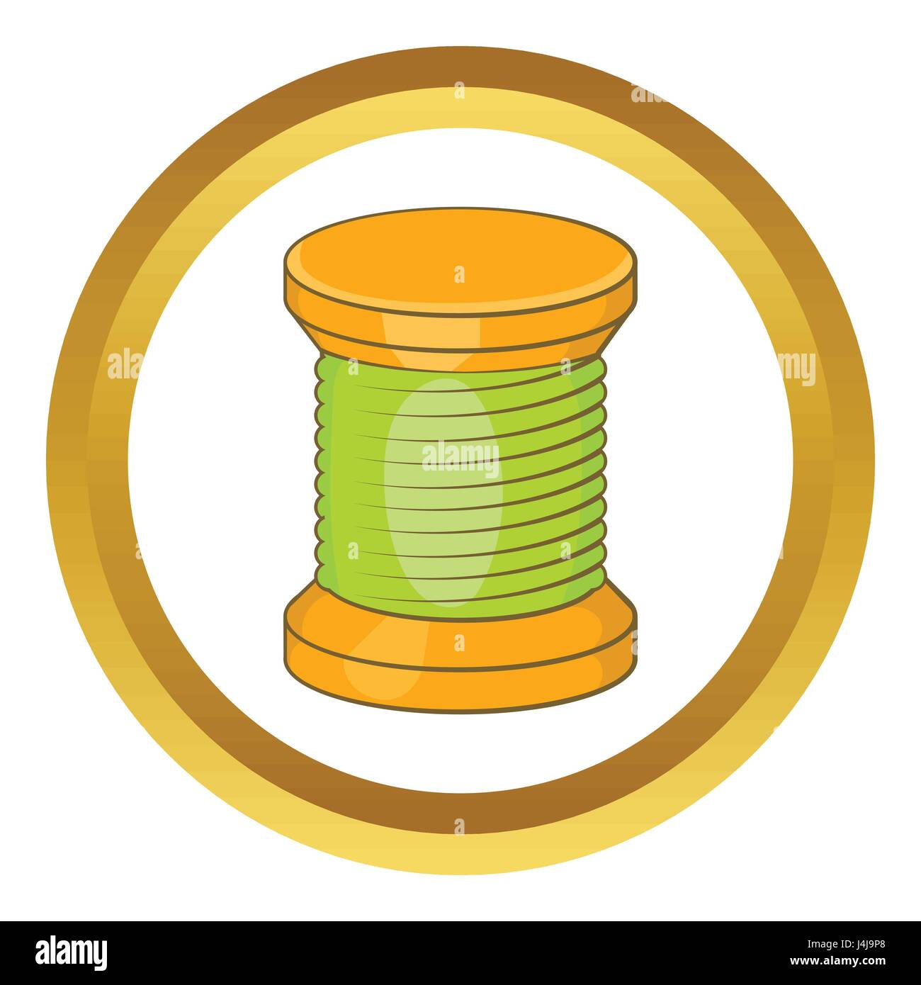Wooden coil vector icon Stock Vector Image & Art - Alamy