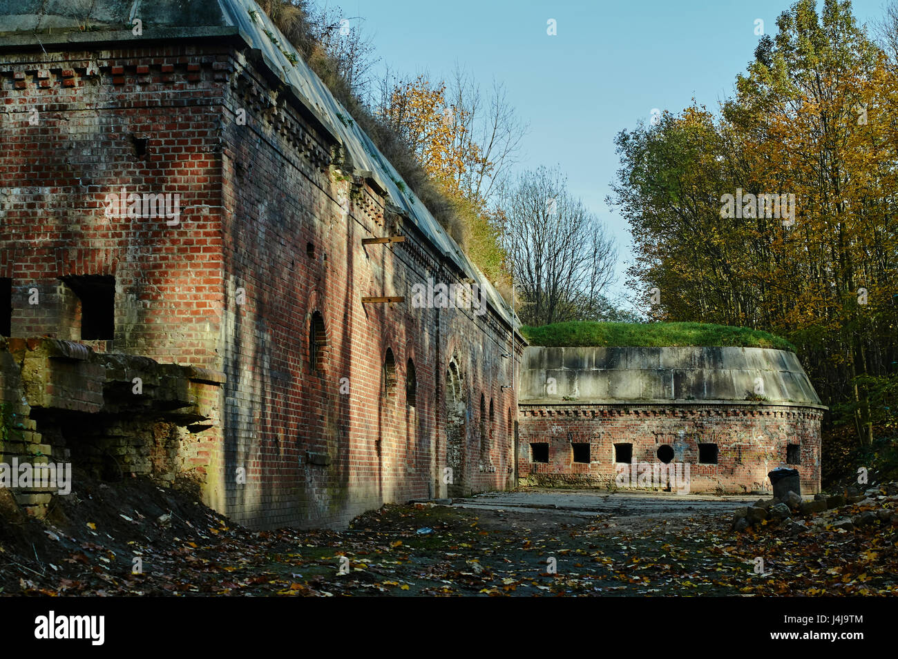 The ruins of the fort Fortress Poznan Stock Photo - Alamy