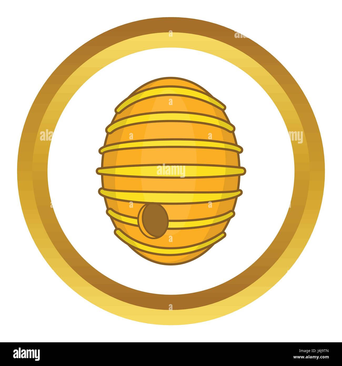 Round beehive vector icon Stock Vector Image & Art - Alamy
