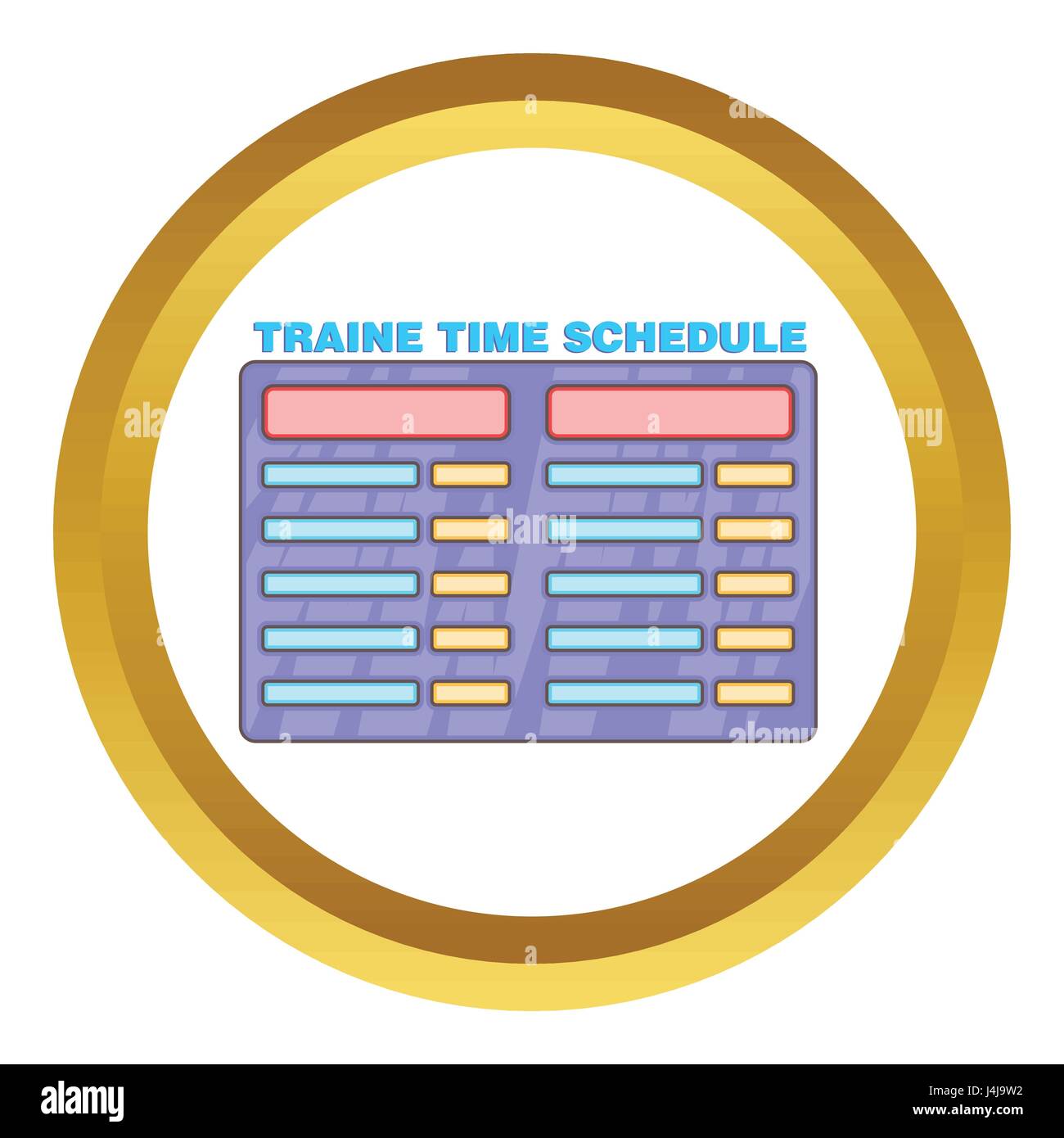 Schedule time of trains vector icon Stock Vector Image & Art - Alamy