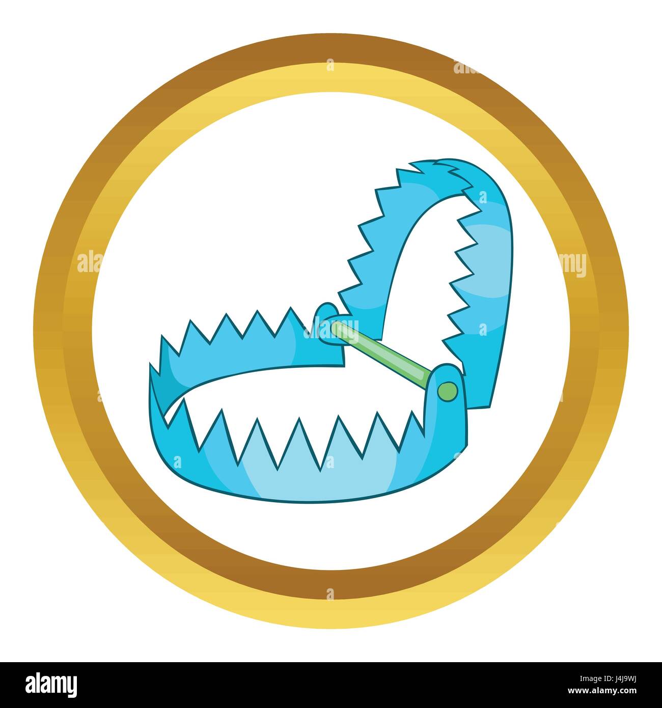 Sharp metal trap vector icon Stock Vector Image & Art - Alamy