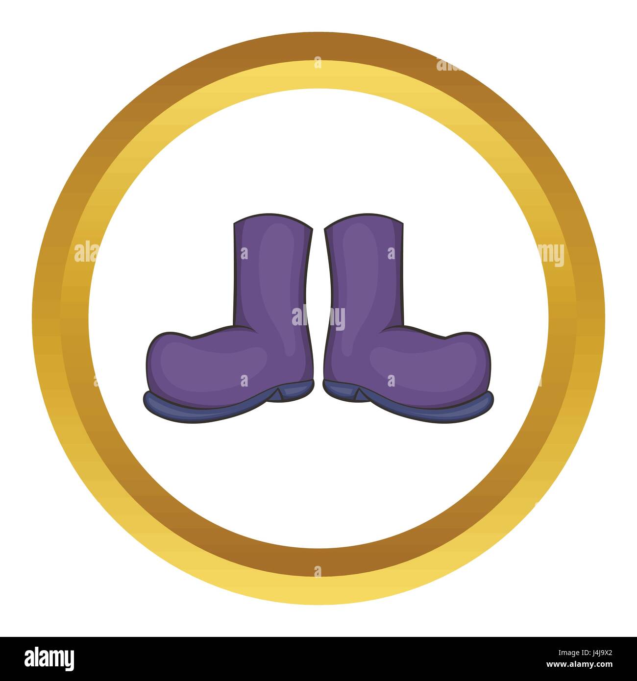 Rubber boots vector icon Stock Vector Image & Art - Alamy