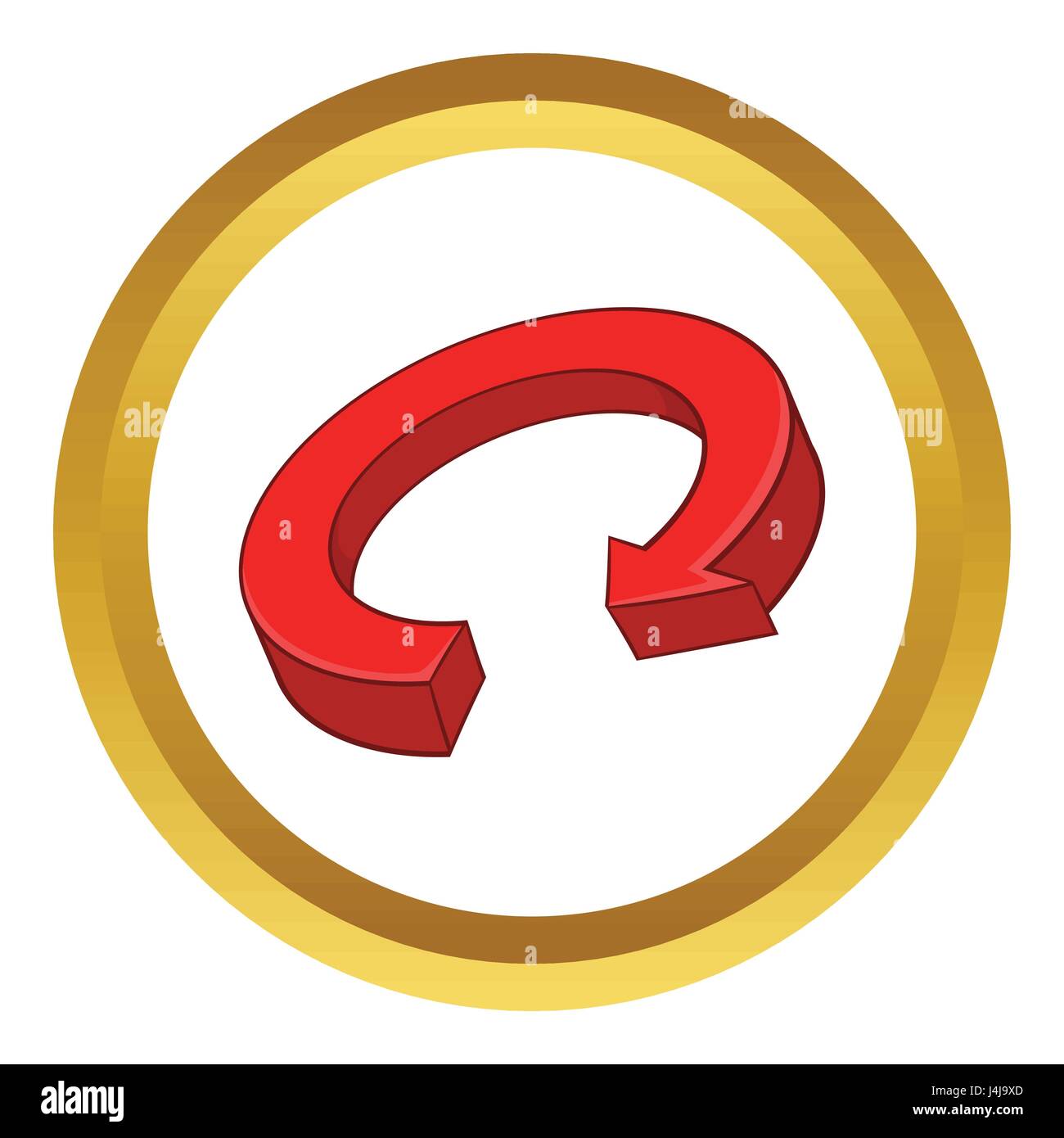 Red arrow recycling vector icon Stock Vector Image & Art - Alamy