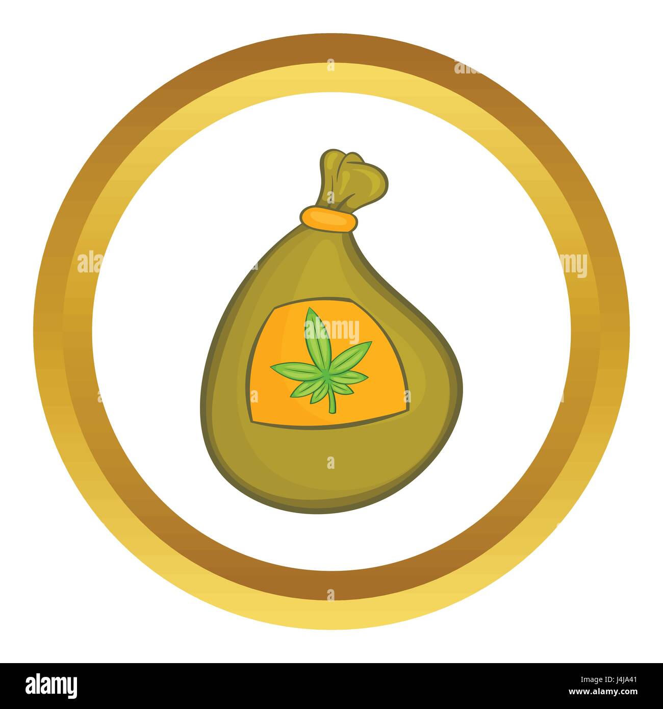 Weed Bag Stock Vector Images - Alamy