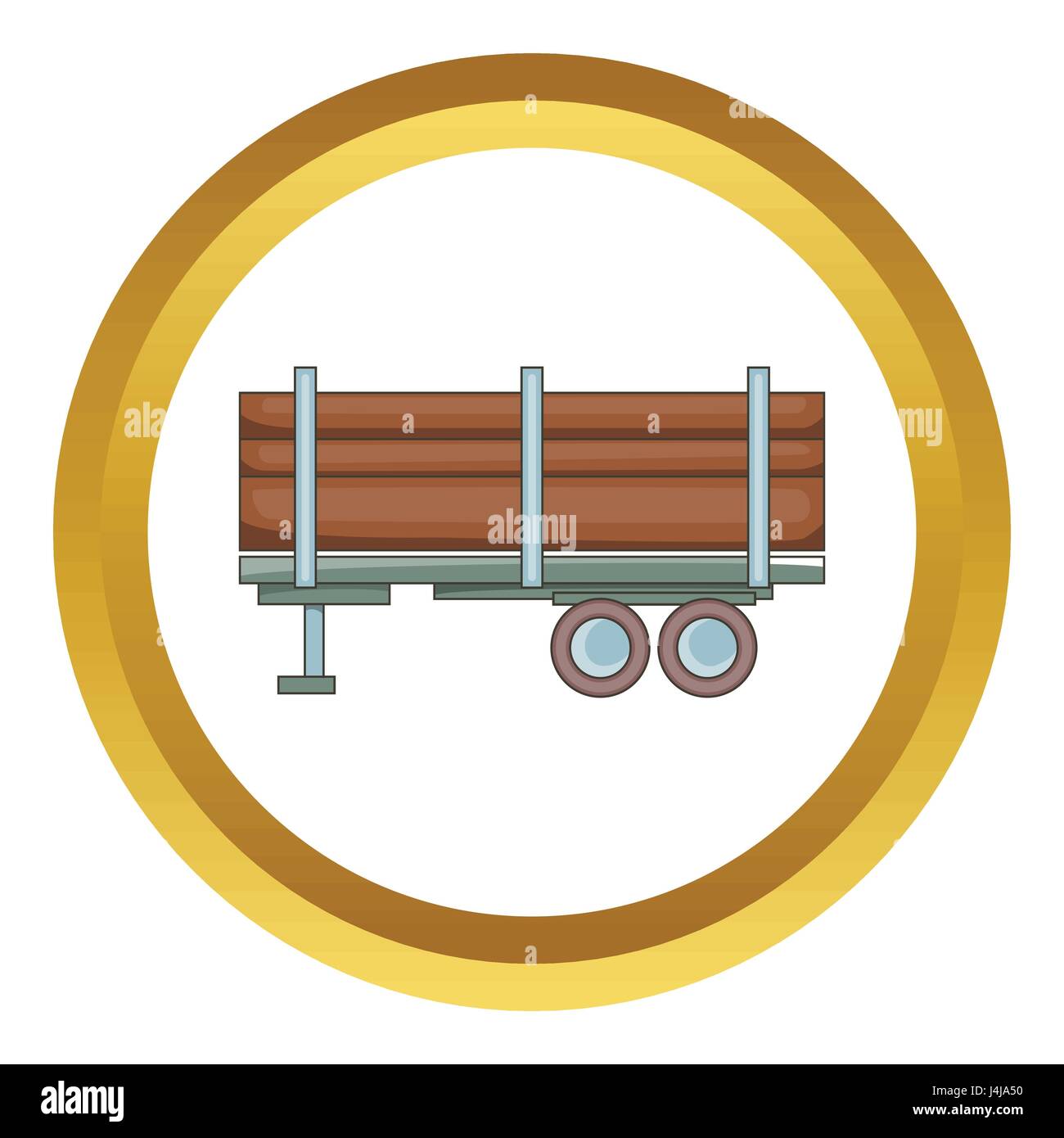 Logging truck vector icon Stock Vector Image & Art - Alamy