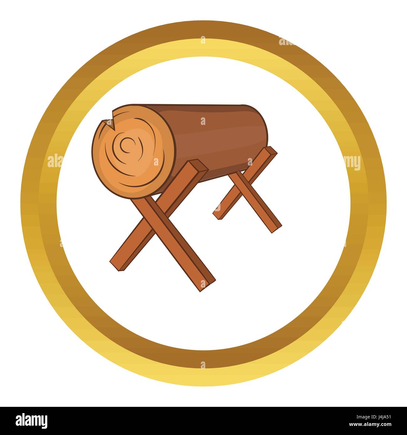 Log stand vector icon Stock Vector Image & Art - Alamy