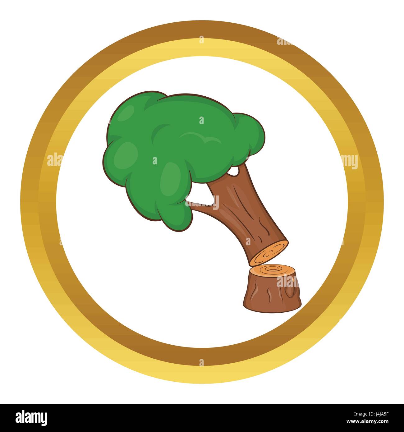 Texture felled tree natural Cut Out Stock Images & Pictures - Alamy