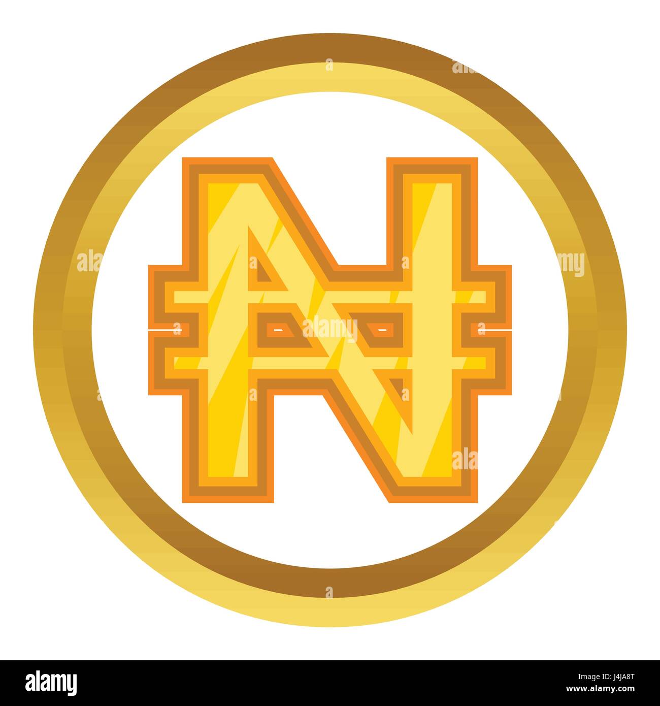 Nigerian naira vector icon Stock Vector Image & Art - Alamy