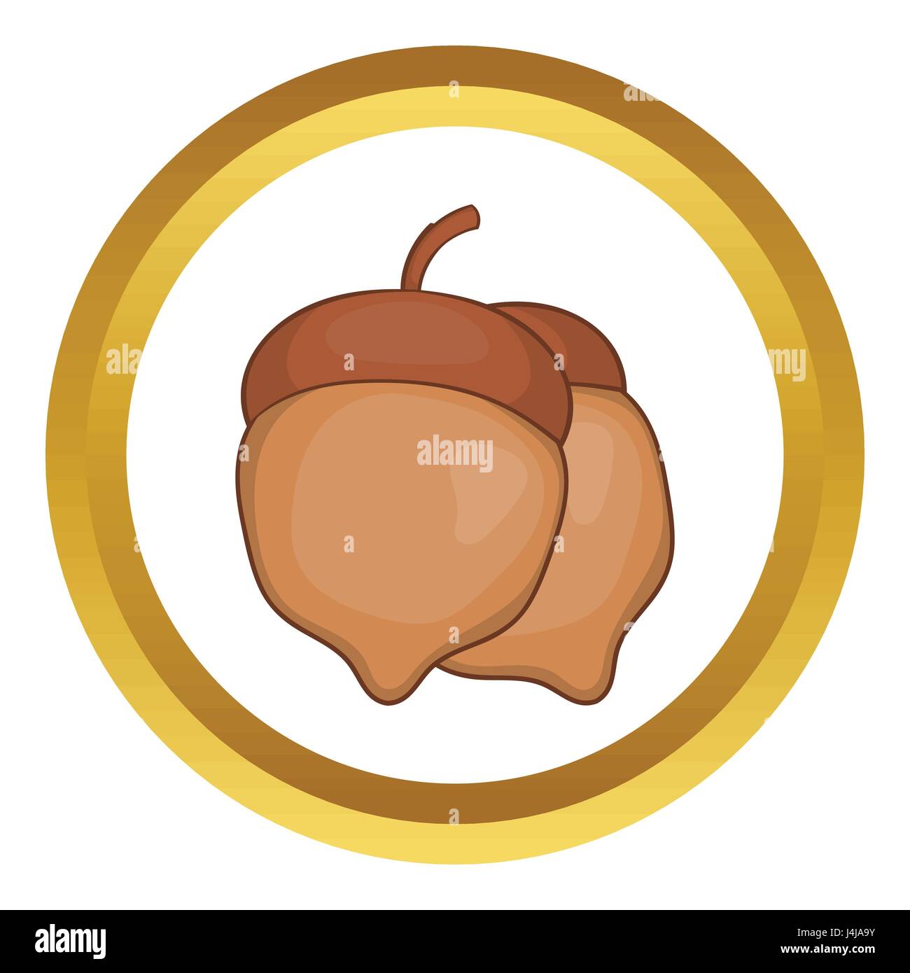 Acorns vector icon Stock Vector Image & Art - Alamy