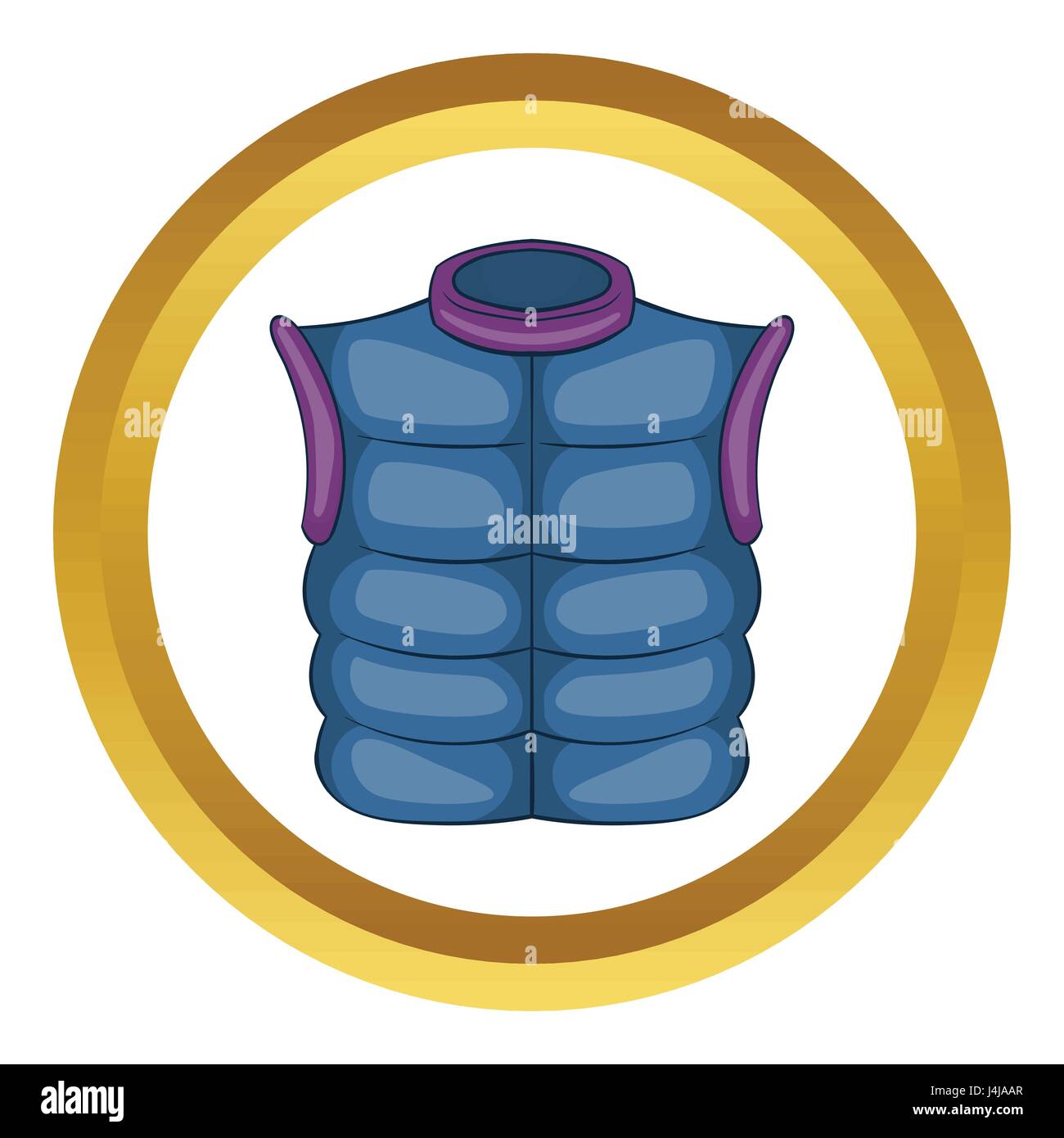 Blue winter vest Cut Out Stock Images & Pictures - Alamy