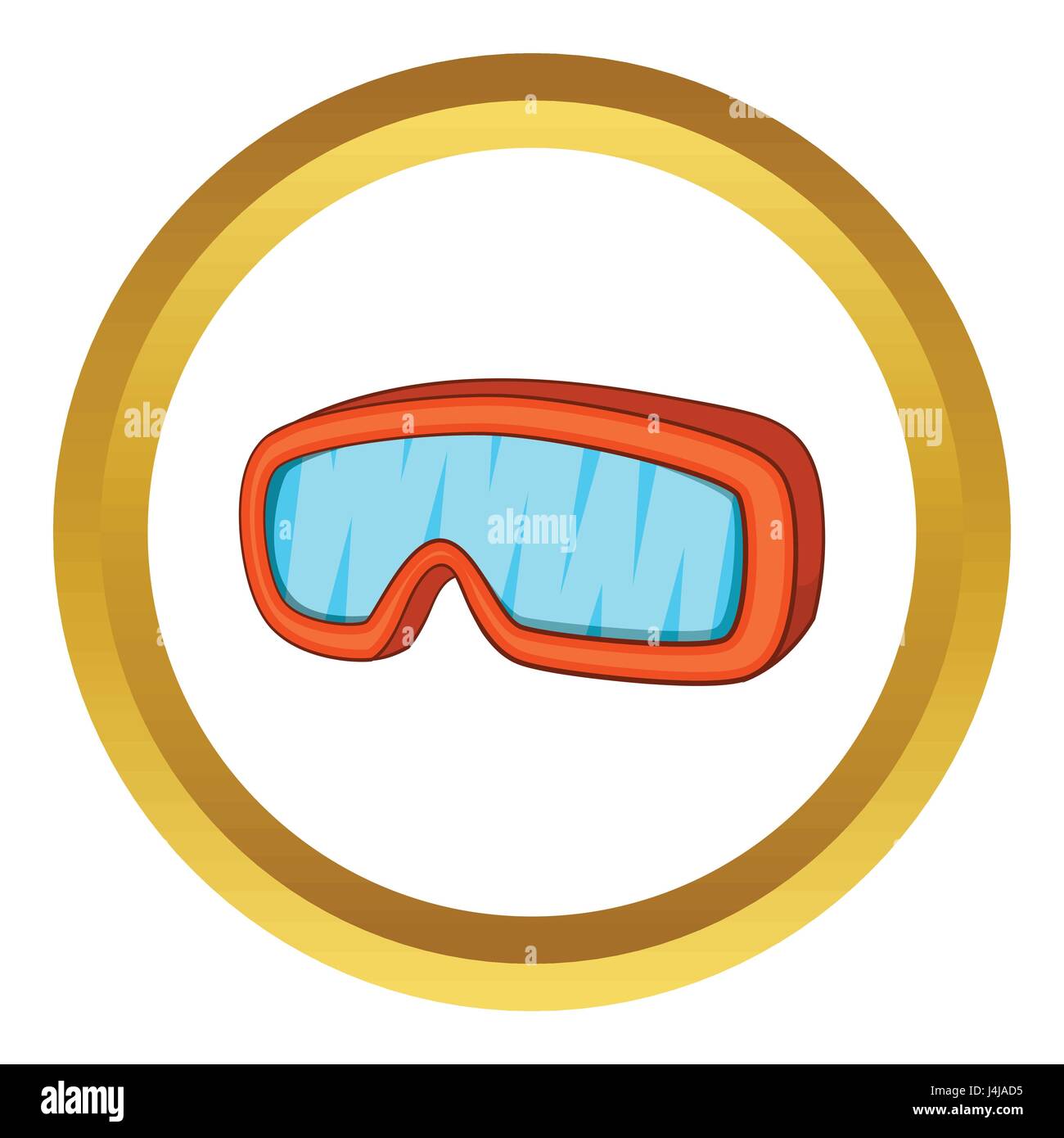 Ski sport goggles vector icon Stock Vector Image & Art - Alamy