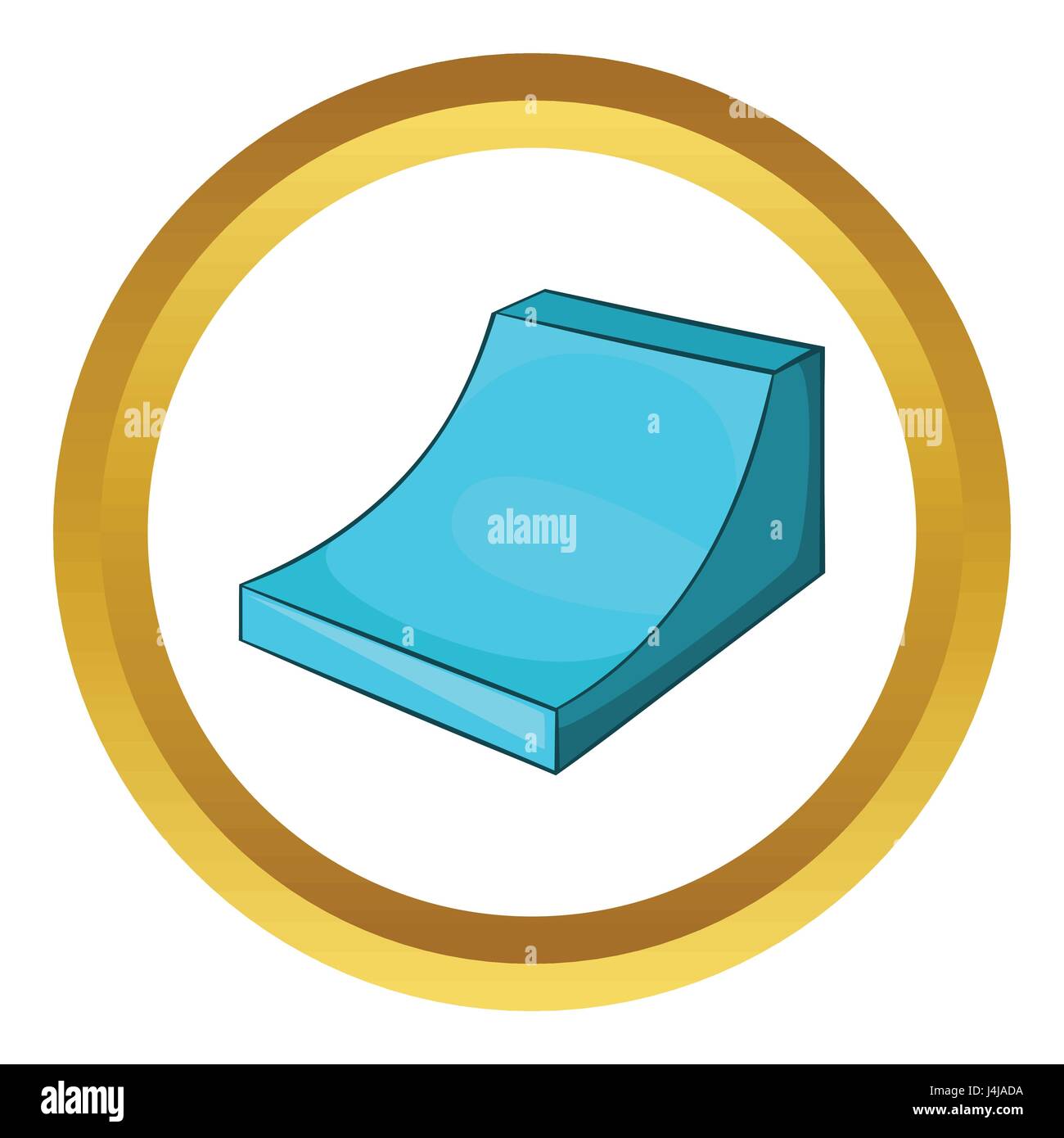 Snow half pipe for freestyle vector icon Stock Vector Image & Art - Alamy