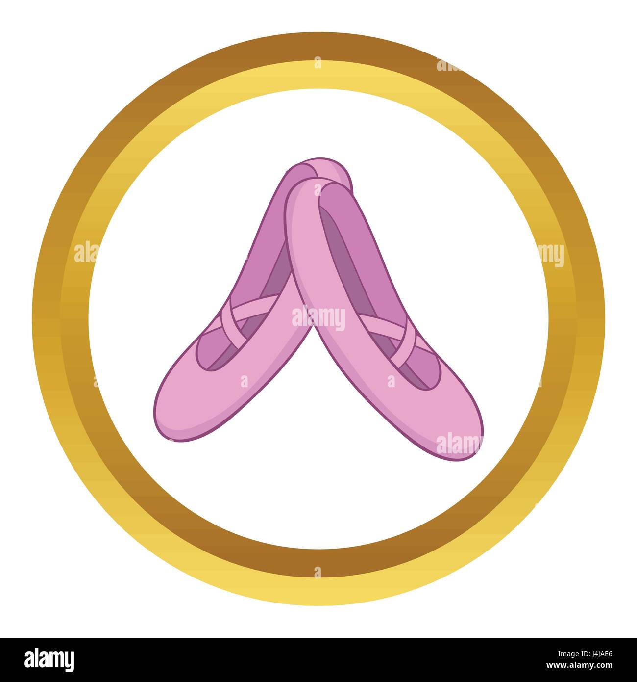 Pointe shoes vector icon Stock Vector Image & Art - Alamy