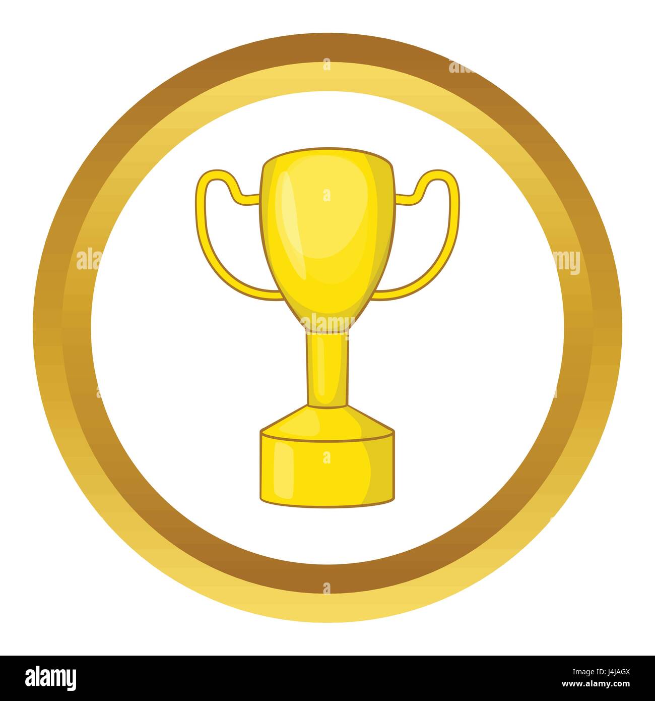 Gold cup vector icon Stock Vector Image & Art - Alamy