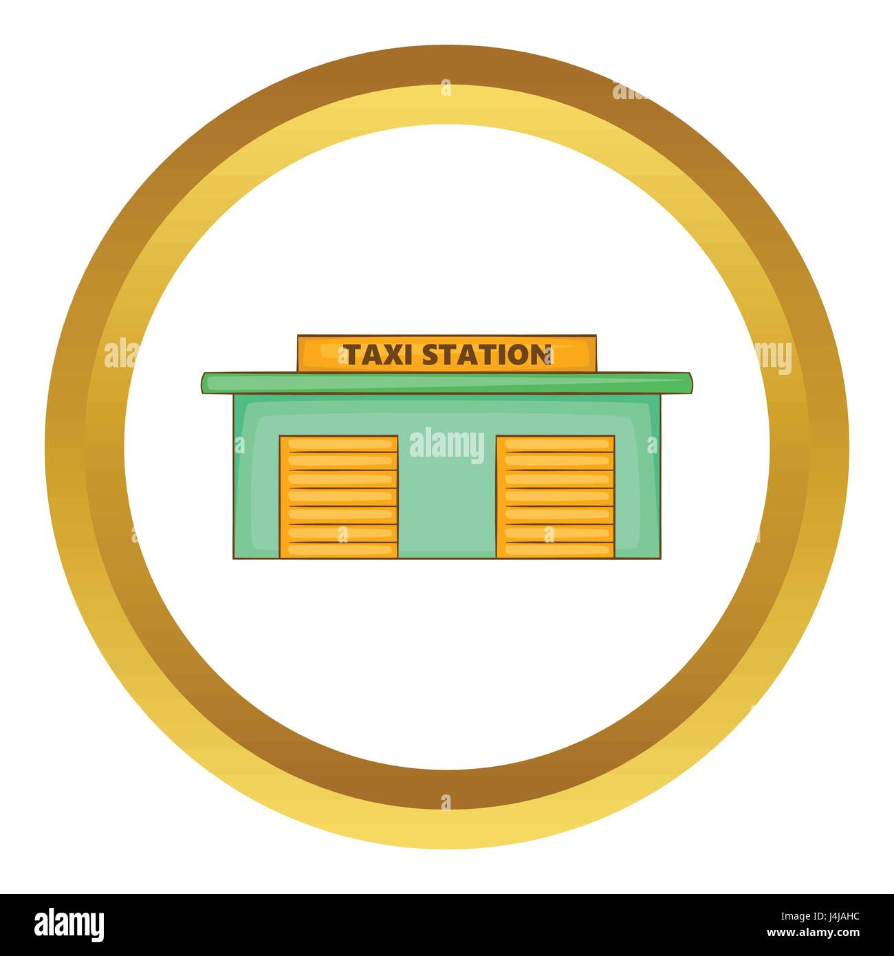 Taxi station vector icon Stock Vector Image & Art - Alamy