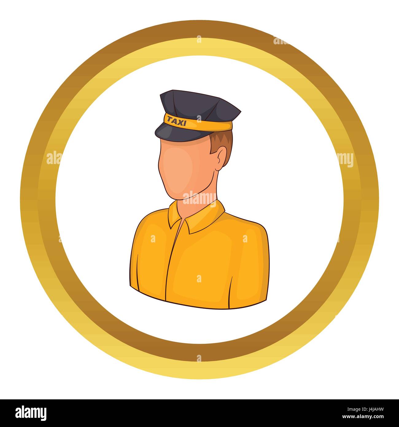 Taxi driver vector icon Stock Vector Image & Art - Alamy