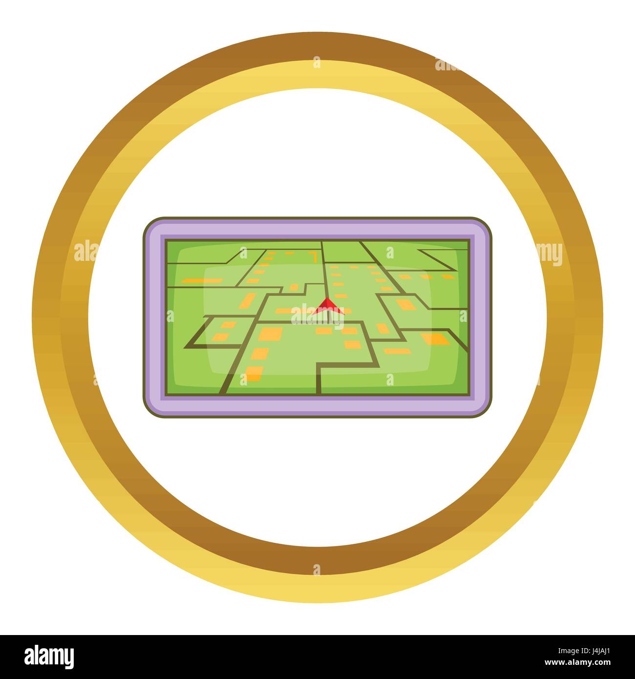 GPS navigation vector icon Stock Vector Image & Art - Alamy