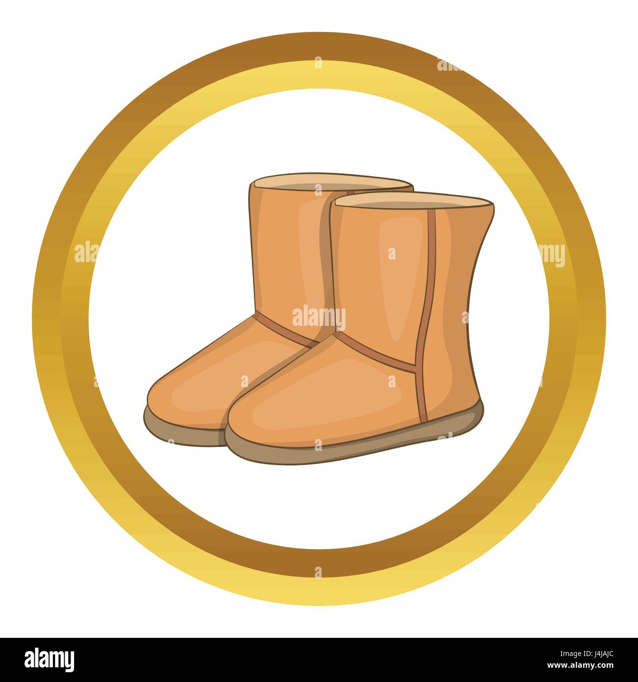 Winter ugg boots vector icon Stock Vector Image & Art - Alamy