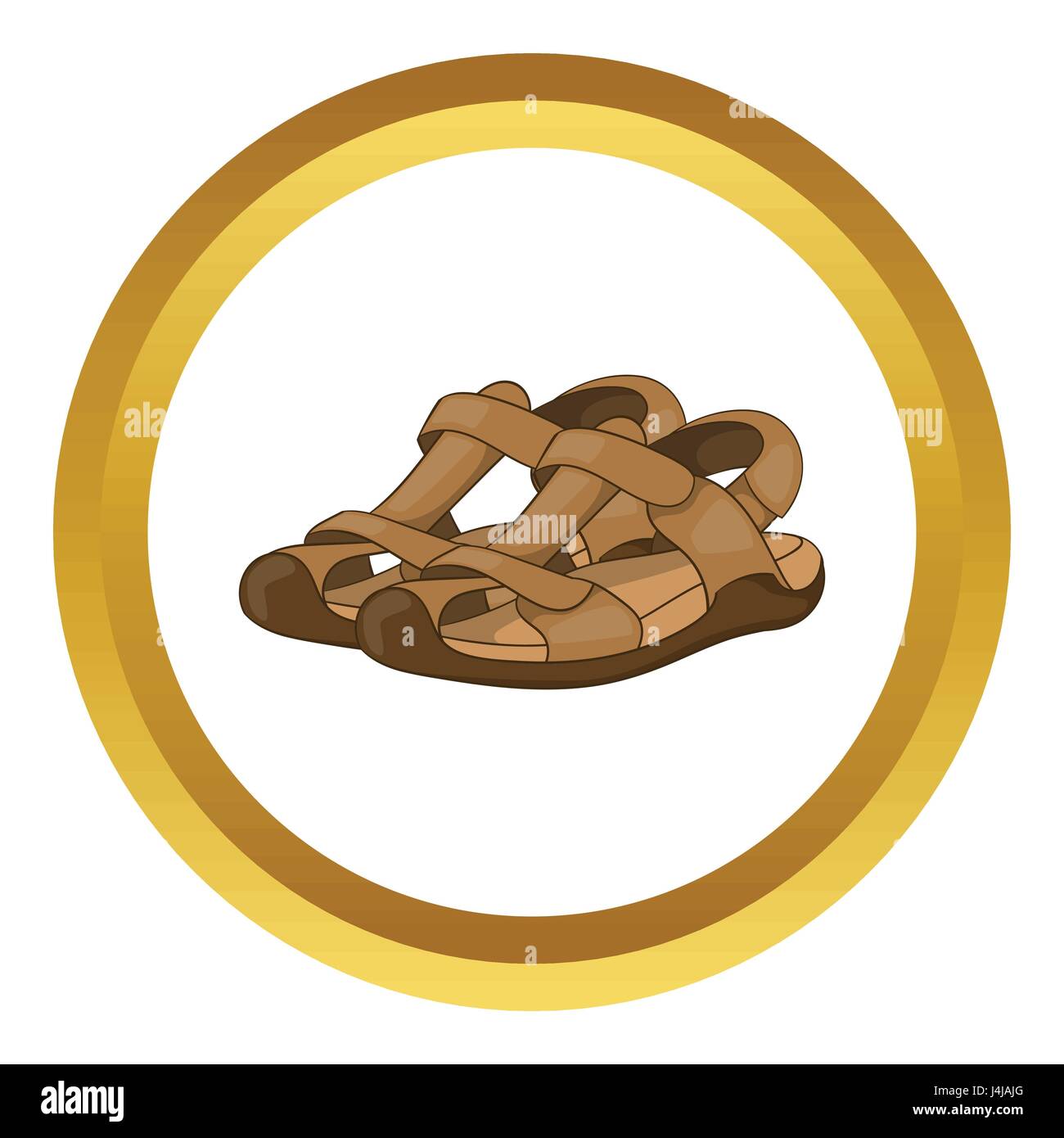 Flip flop sandals icon cartoon Cut Out Stock Images & Pictures - Alamy