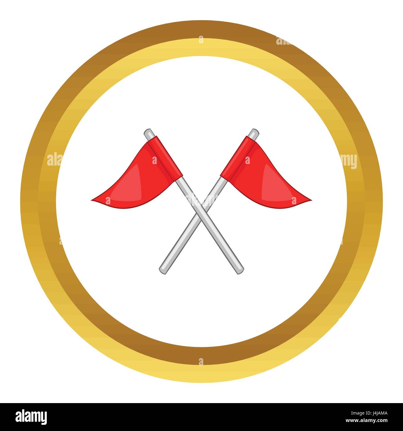 Flags of golf course vector icon Stock Vector Image & Art - Alamy