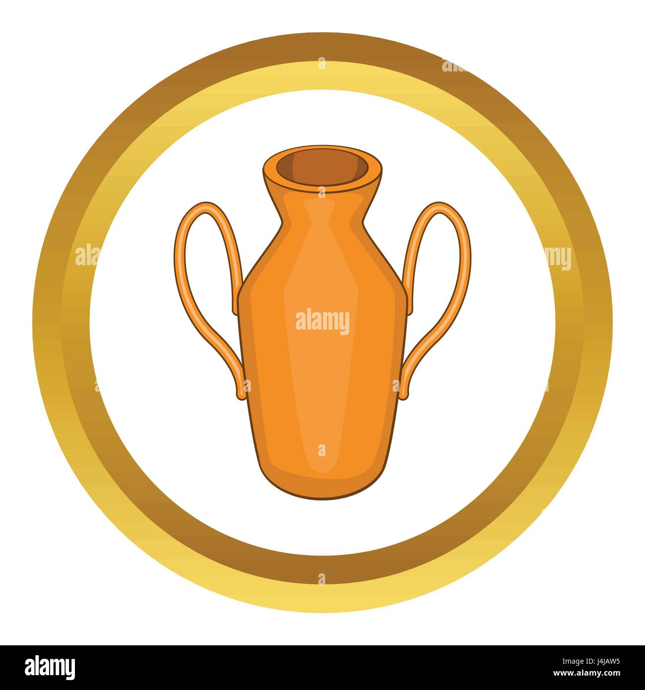 Cartoon ancient jar brown Stock Vector Images - Alamy