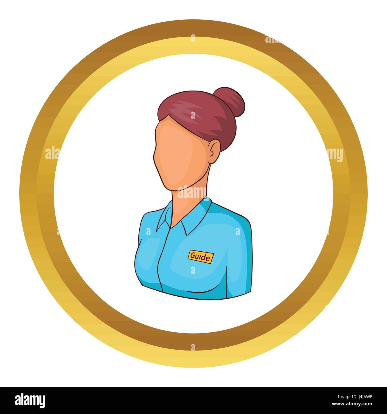 Museum guide vector icon Stock Vector Image & Art - Alamy