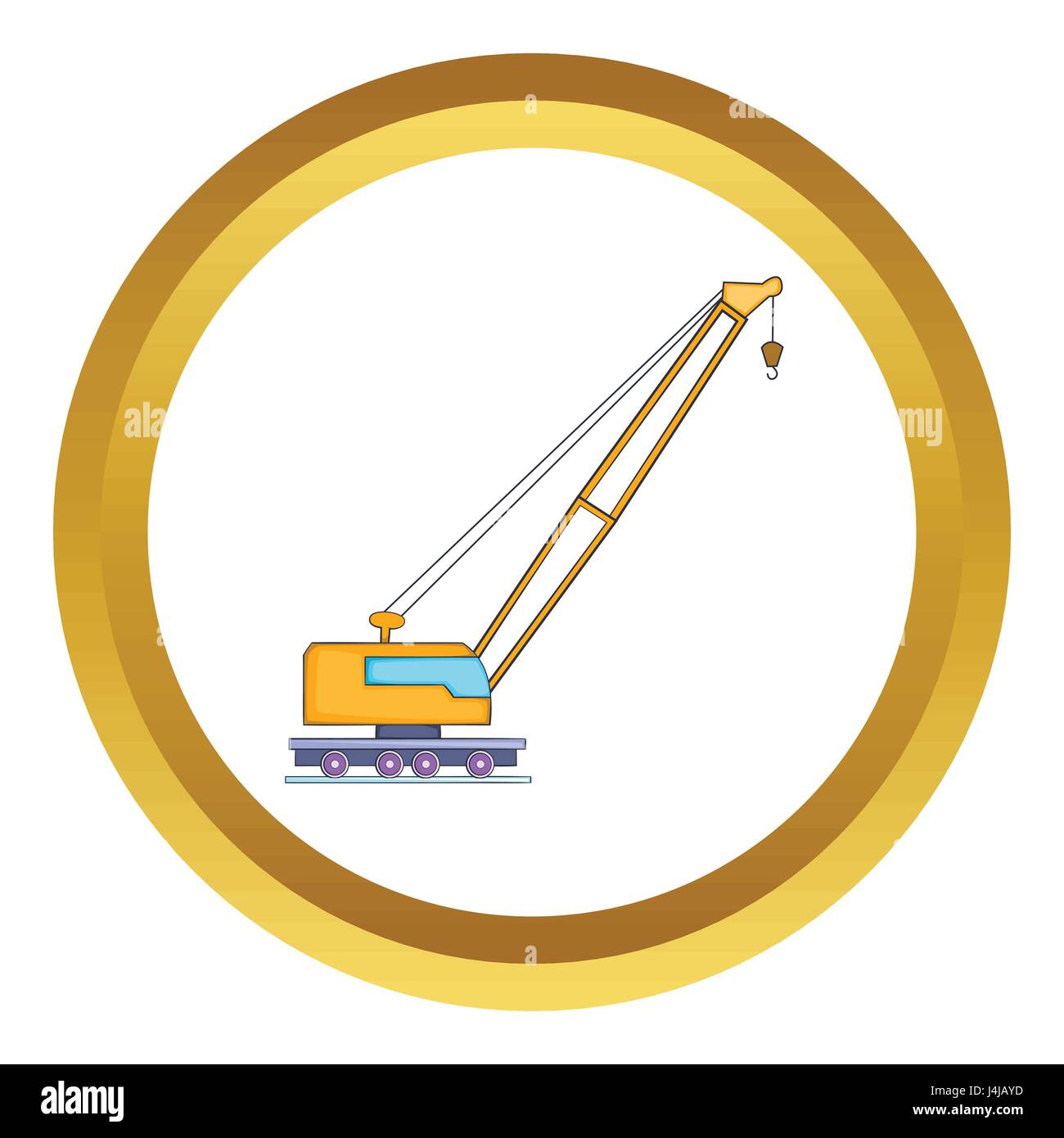 Rail crane Stock Vector Images - Alamy