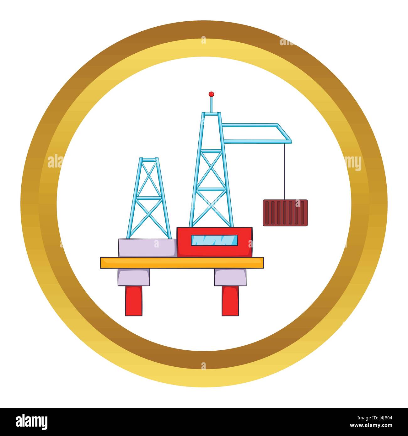 Rail crane Stock Vector Images - Alamy