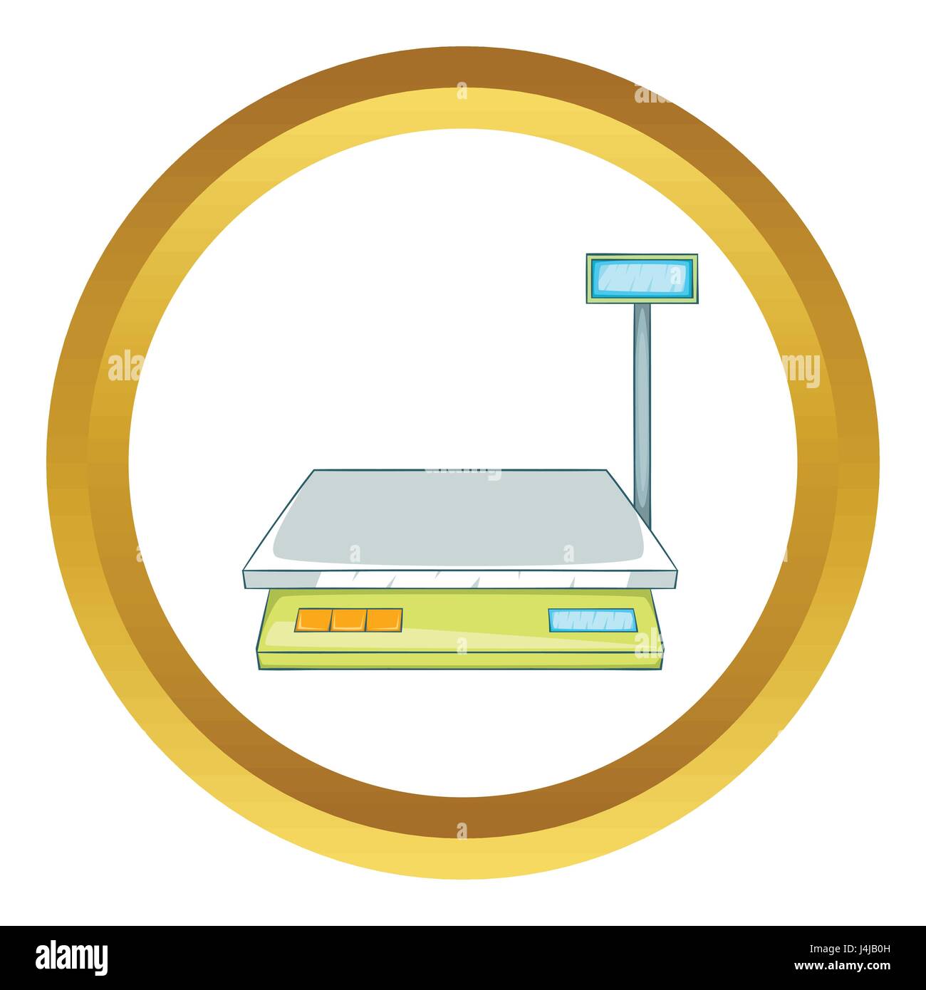 Bench scales vector icon Stock Vector Image & Art - Alamy