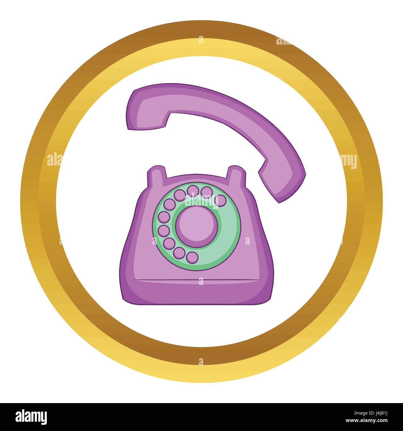 Old purple phone Stock Vector Images - Alamy