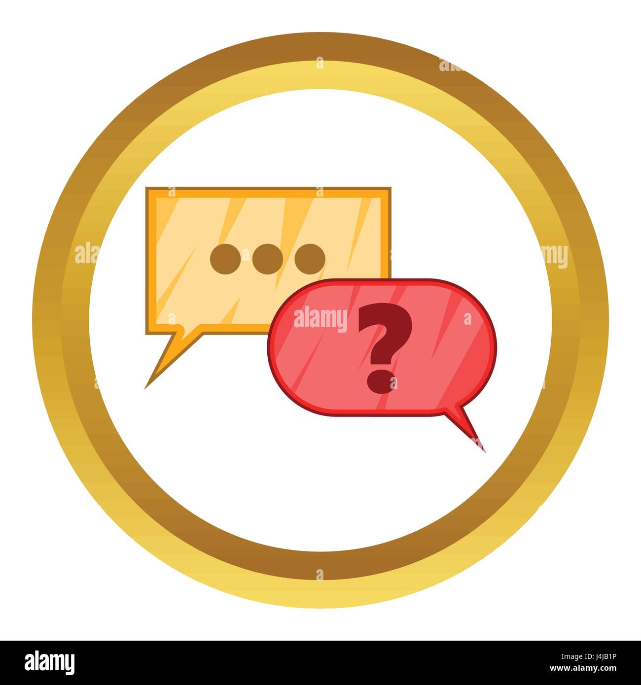 Question vector icon Stock Vector Image & Art - Alamy