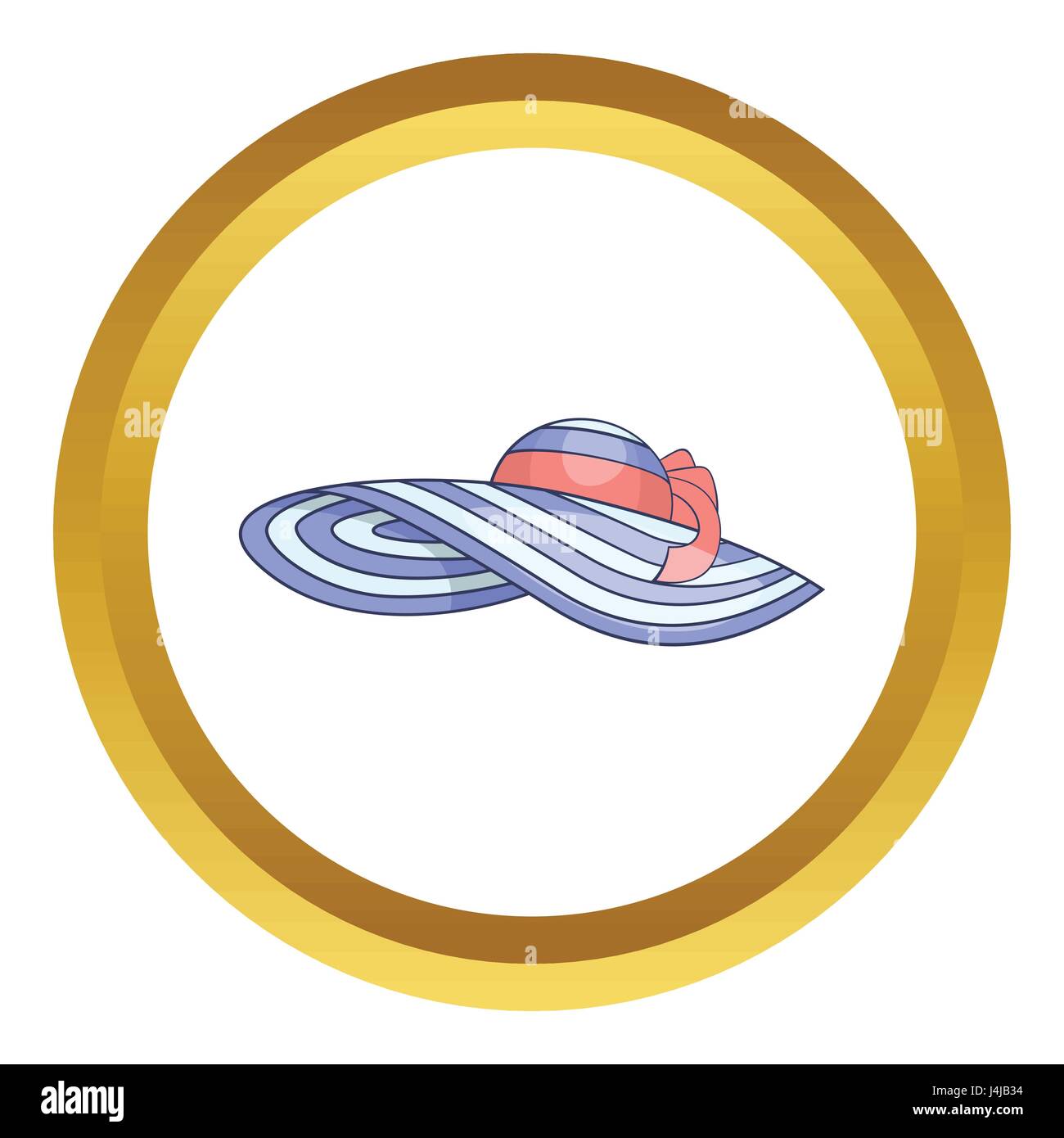 Beach hat vector icon Stock Vector Image & Art - Alamy