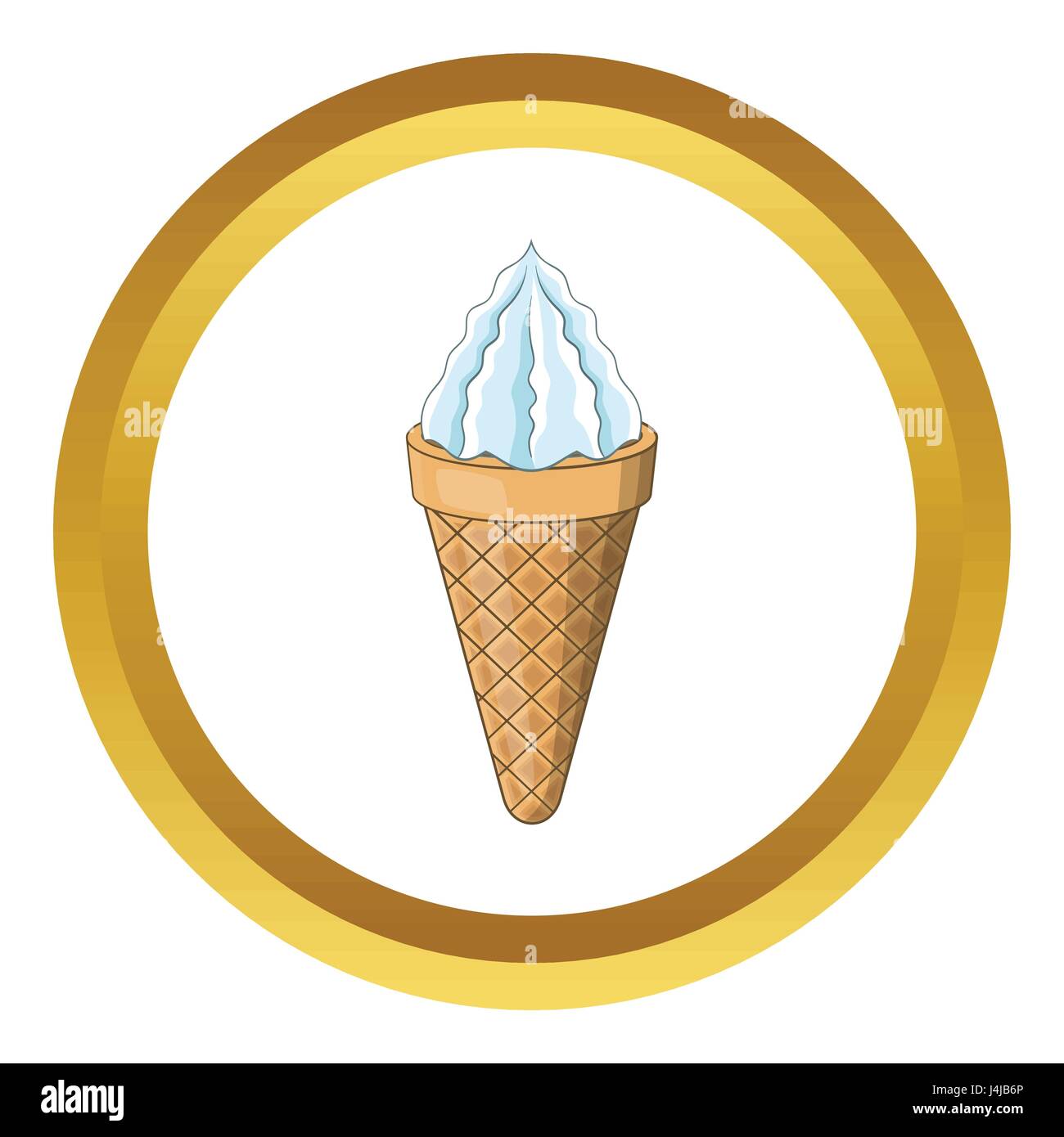 Ice cream cone vector icon Stock Vector Image & Art - Alamy