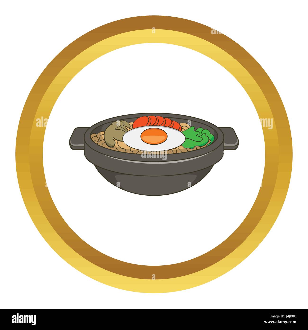 Bibimbap delicious korean dish Cut Out Stock Images & Pictures - Alamy