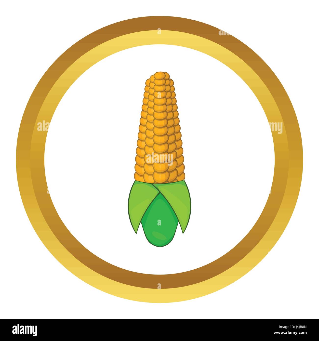 Corn cob vector icon Stock Vector Image & Art - Alamy