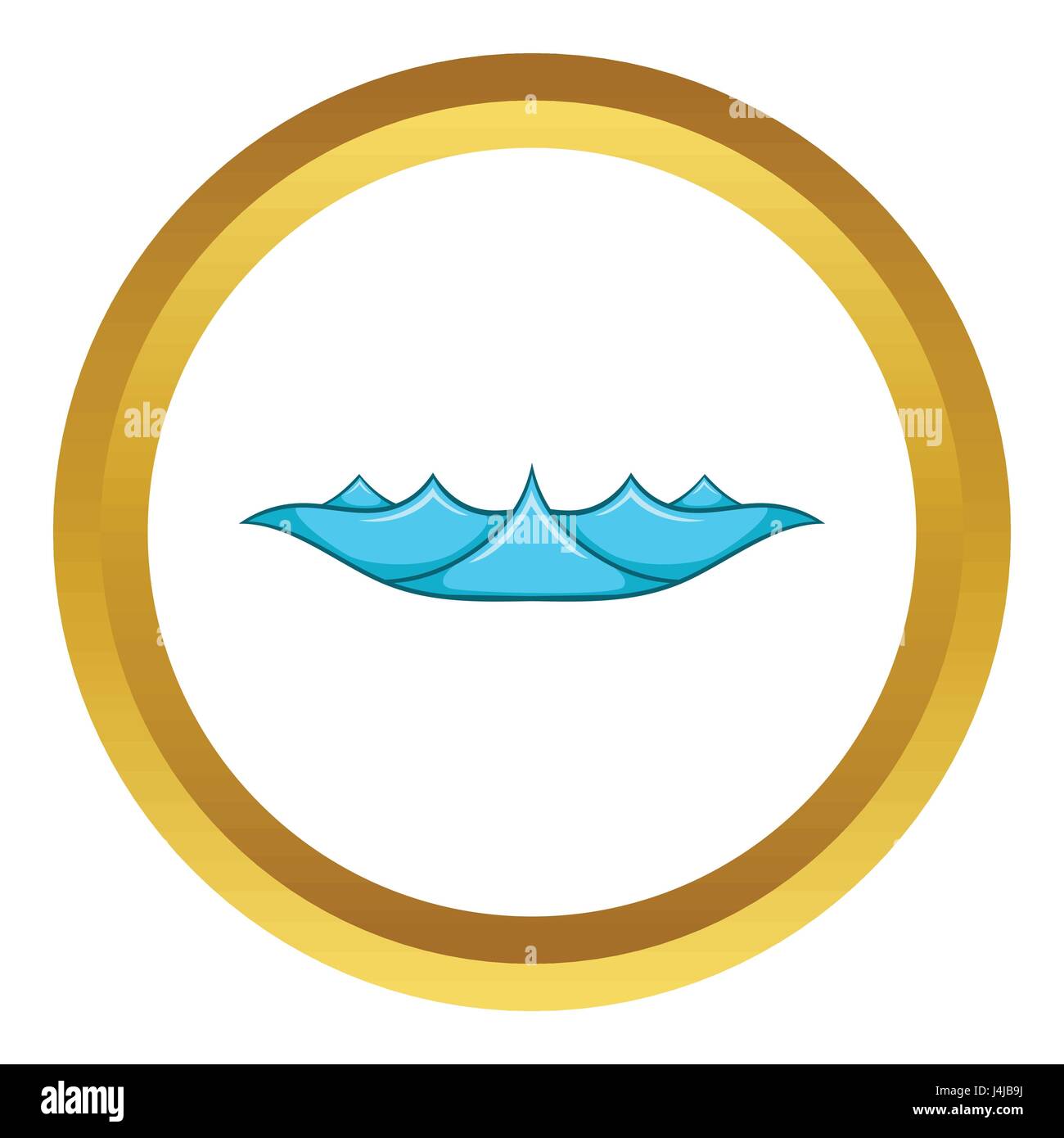 Small ocean waves vector icon Stock Vector Image & Art - Alamy