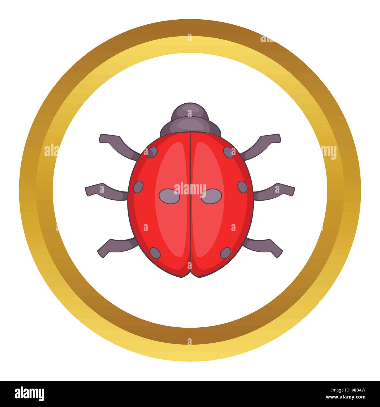 Ladybug vector icon Stock Vector Image & Art - Alamy