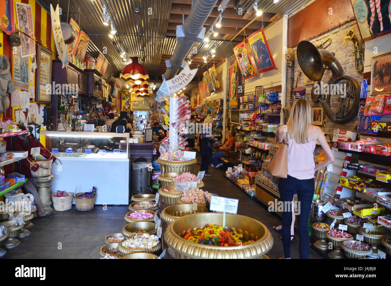 big top candy shop and soda fountain s congress ave austin texas Stock ...